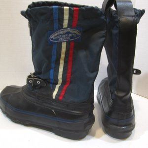 Weather-Rite | Shoes | Weatherrite Leather Rubber Navy Steel Toe Boots ...